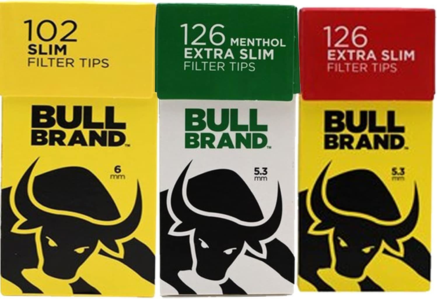 Bull Brand Slim, Extra Slim, Menthol POP Out Filter Tips - 15 Packs ...