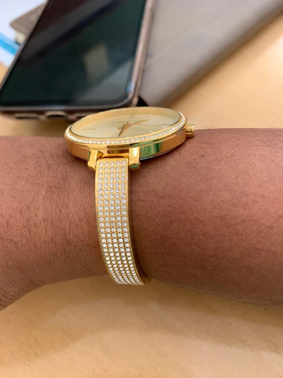 Michael Kors Analog Gold Dial Women's Watch-MK3784 : Amazon.in: Fashion