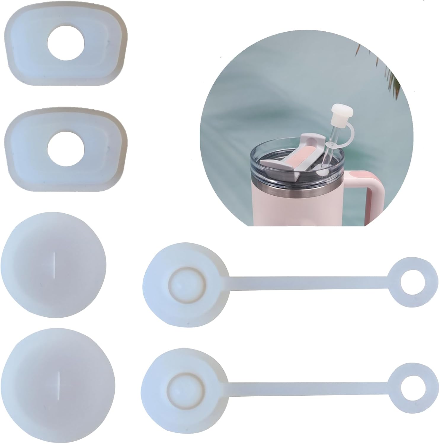 Amazon.com | Silicone Spill Proof Stopper Set of 3, Compatible with ...