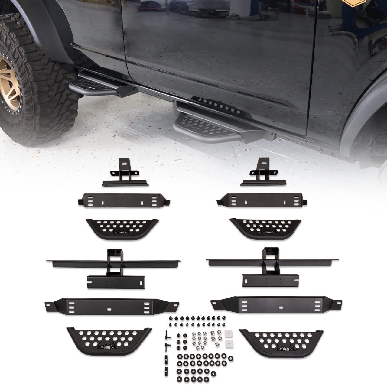 Amazon.com: IAG I-Line Side Steps Without Factory Rock Rails for Ford ...