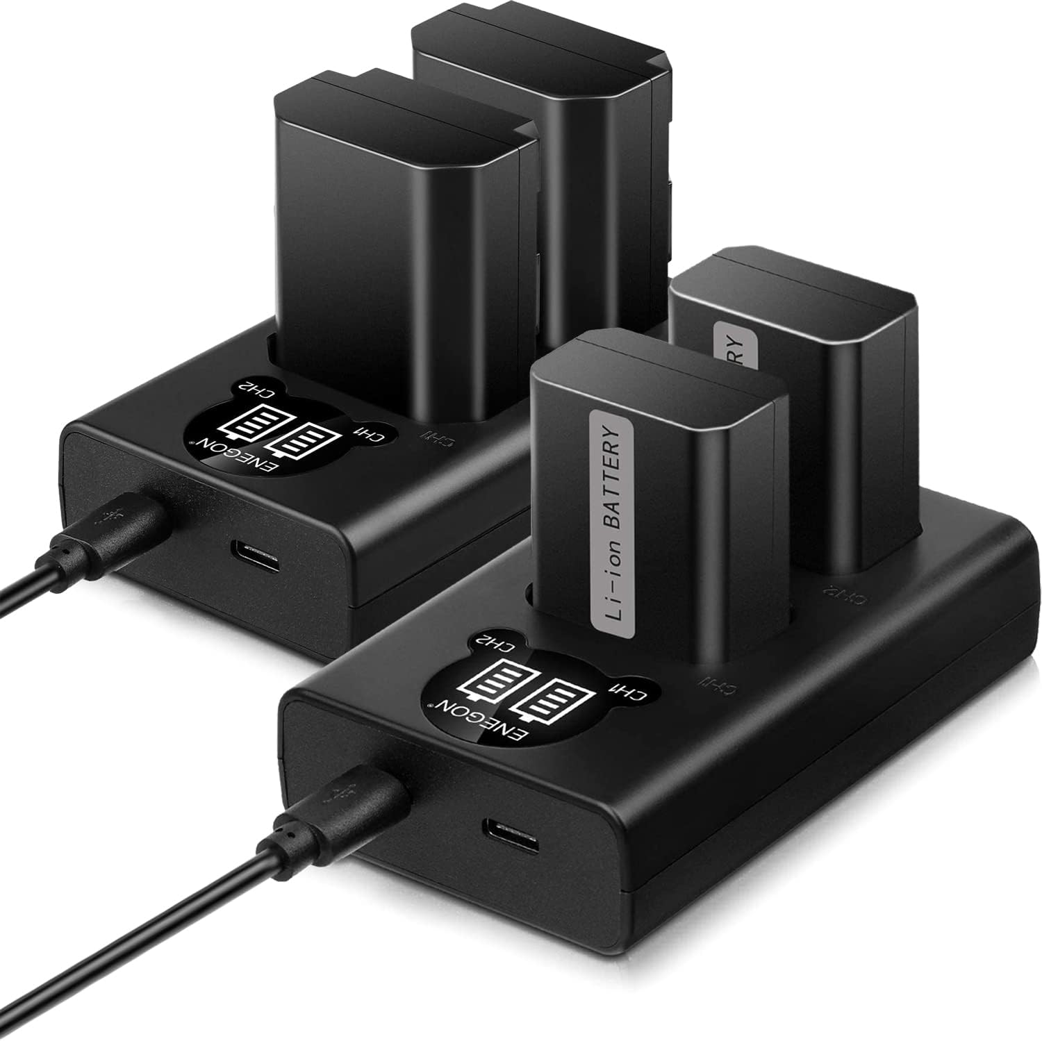 Amazon.com: ENEGON Sony a7iii y Sony a7ii - Juego de cargador y cargador FZ100 y FW50 para Sony ...