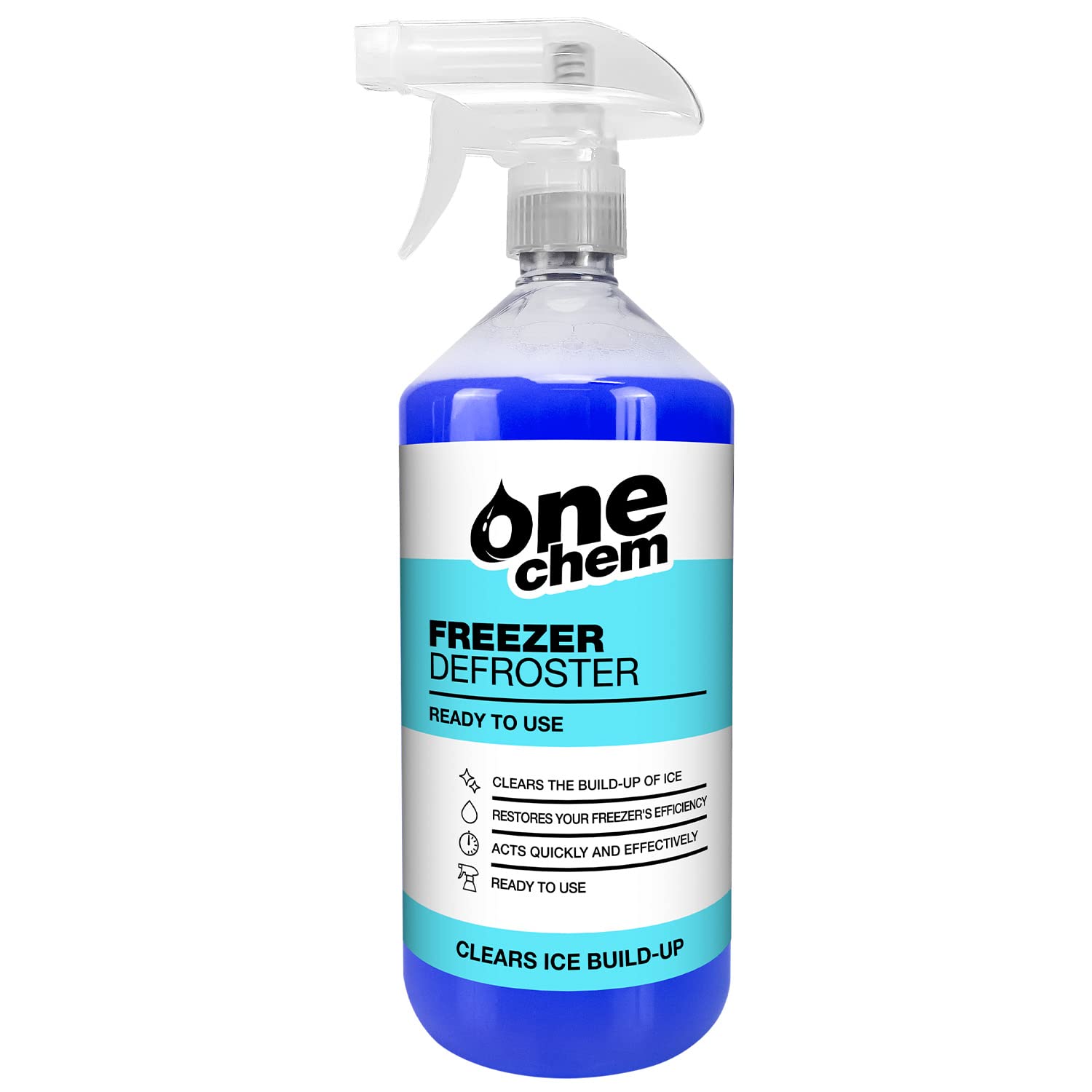 One Chem Freezer Defroster 500ml - Ready to Use - Clears Ice Build Up ...