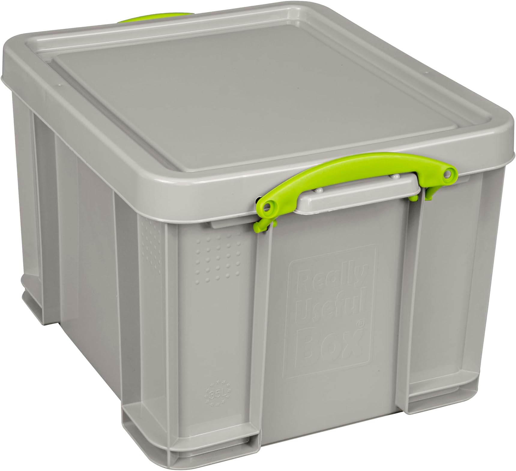 Really Useful Plastic Storage Box 84 Litre Recycled Solid Black ...