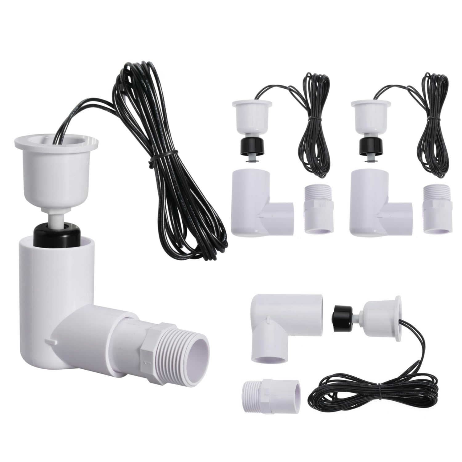 SS2 Float Switch L-Shape with 3/4 Inch Adaptor and 6Ft Wire Water Float ...