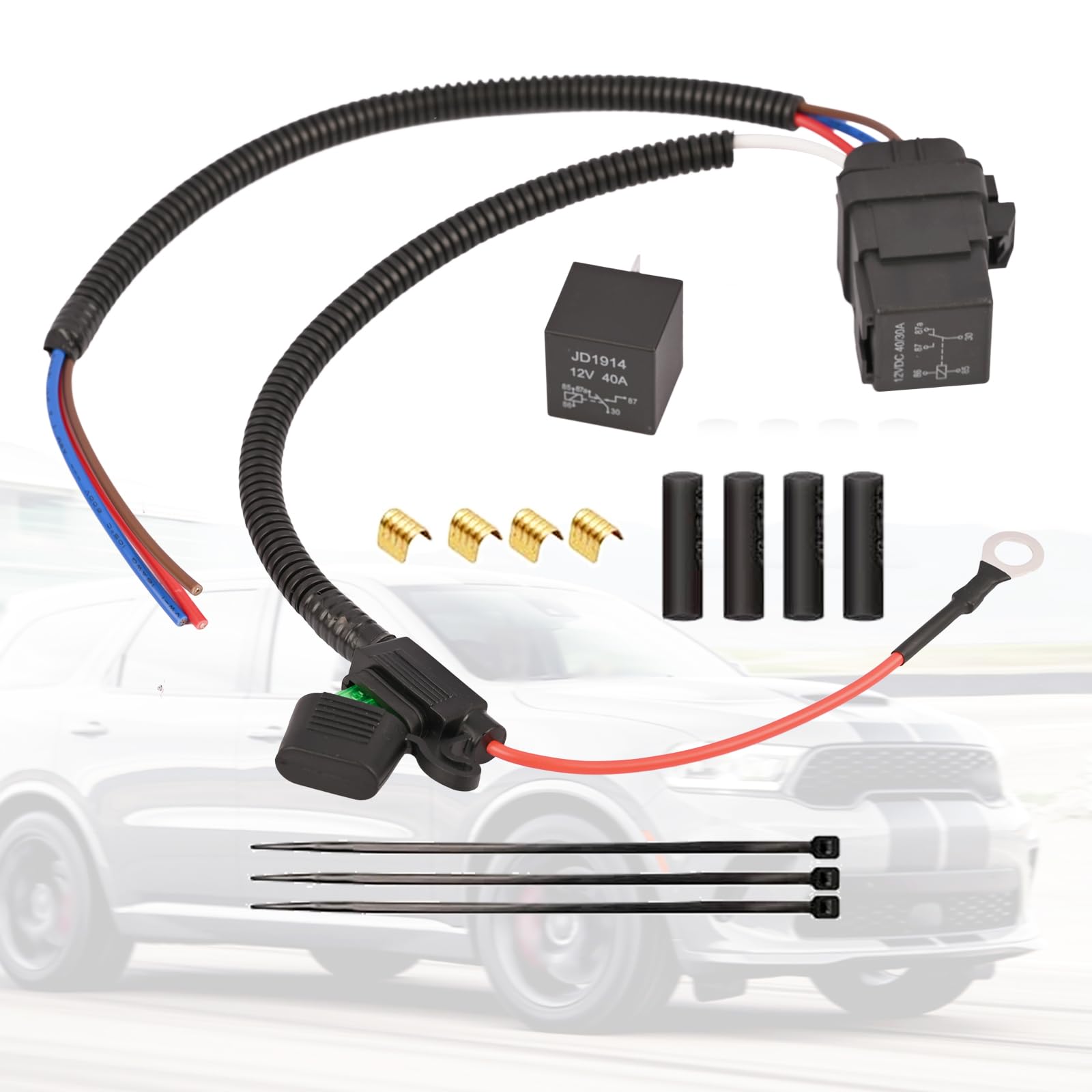 Getfarway Fuel Pump Relay Wiring Kit Compatible with Dodge Durango 2011 ...