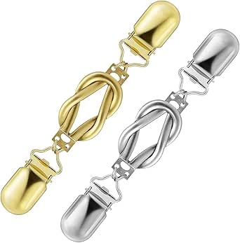 QZKJQDD 2Pcs Sweater Shawl Cinch Clip, Retro Alloy Waist Cincher Clip ...