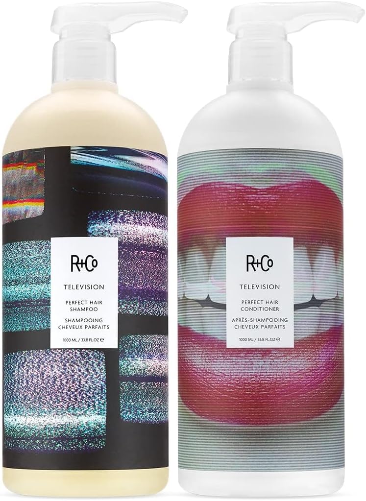 Amazon.com : R+Co Television Perfect Hair Shampoo and Conditioner Set ...