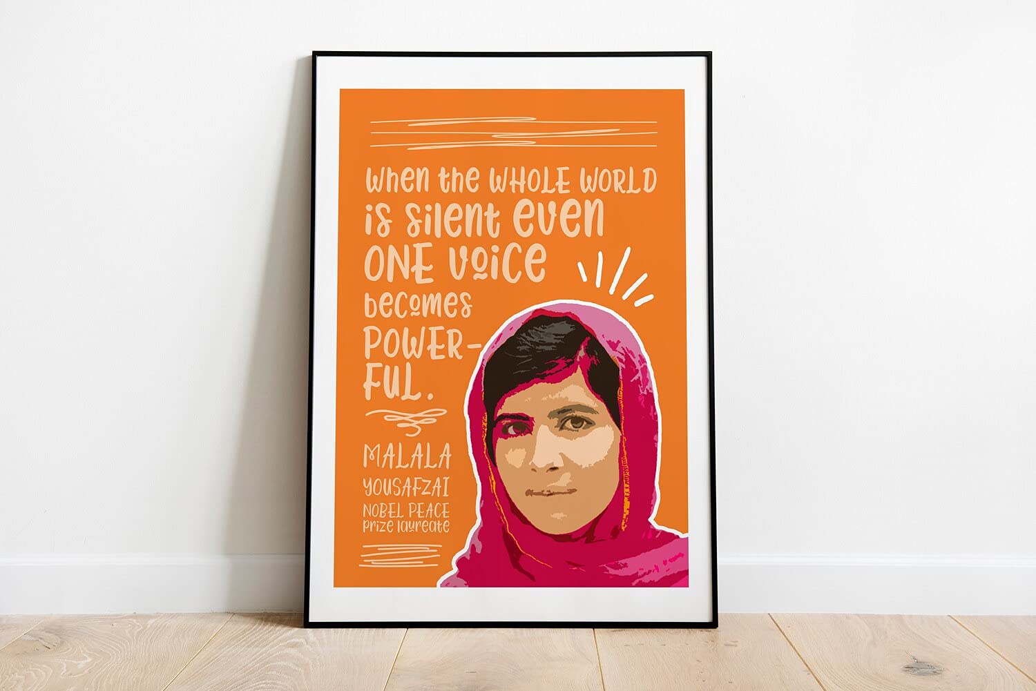 Buy XBann Store Malala Yousafzai Quote Printable #2 , Feminist Feminism ...