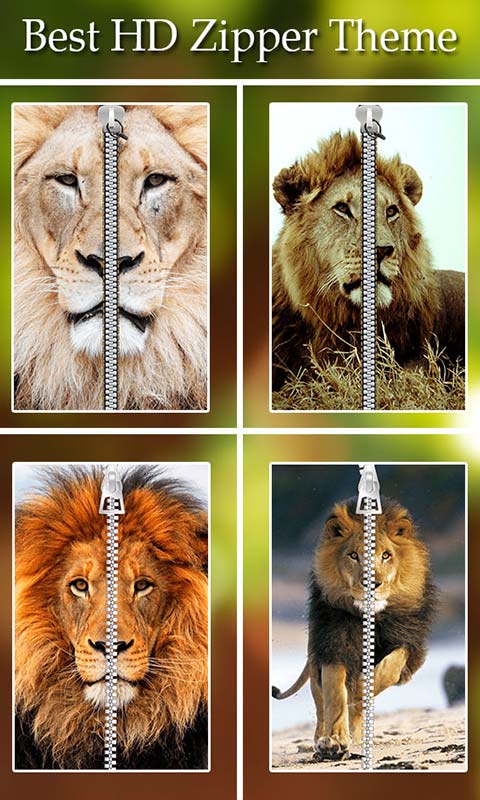 Lion Zipper Lock Screen - App on Amazon Appstore