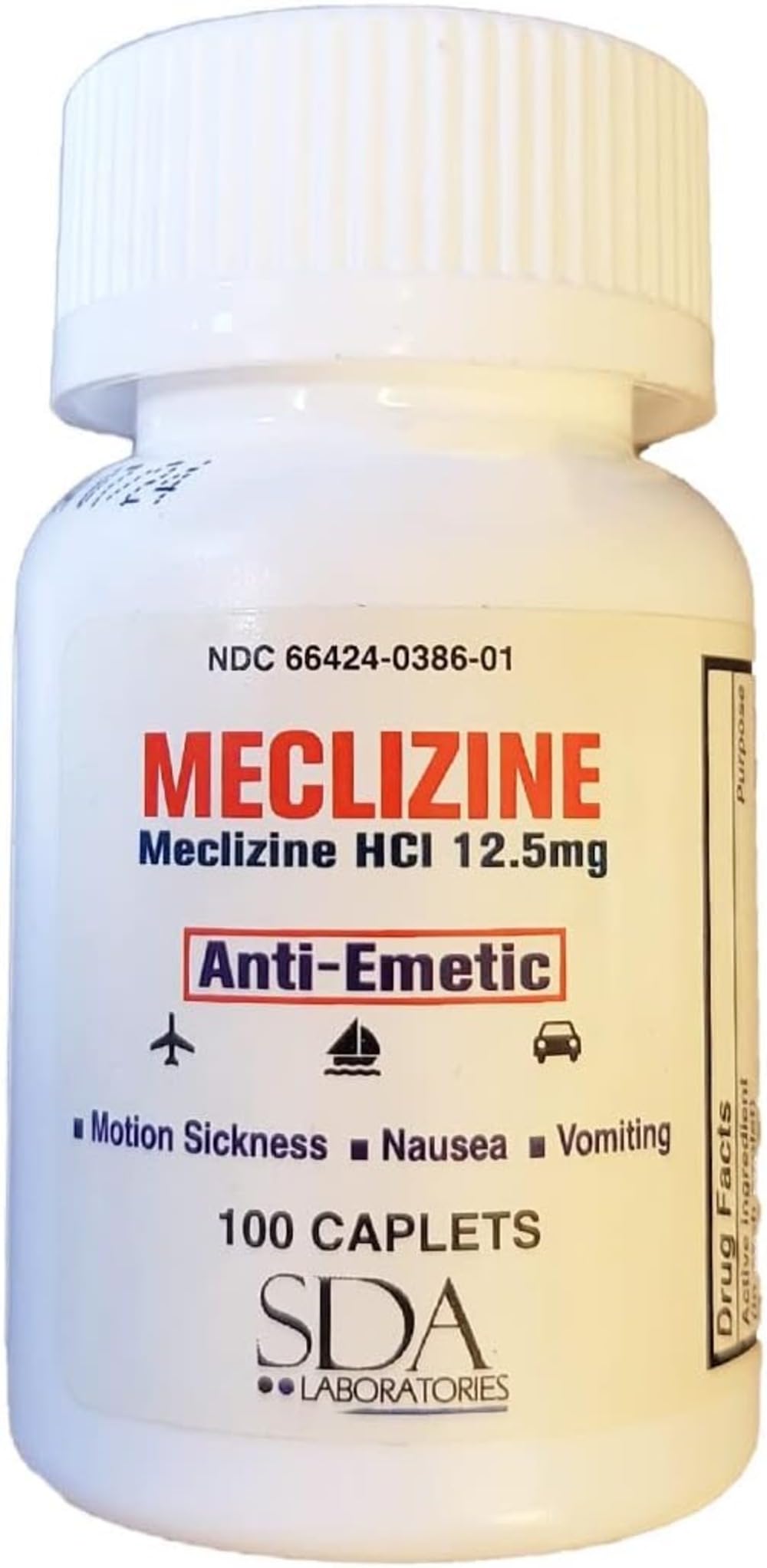 Amazon.com: SDA Laboratories Meclizine HCI 12.5mg for Motion Sickness ...