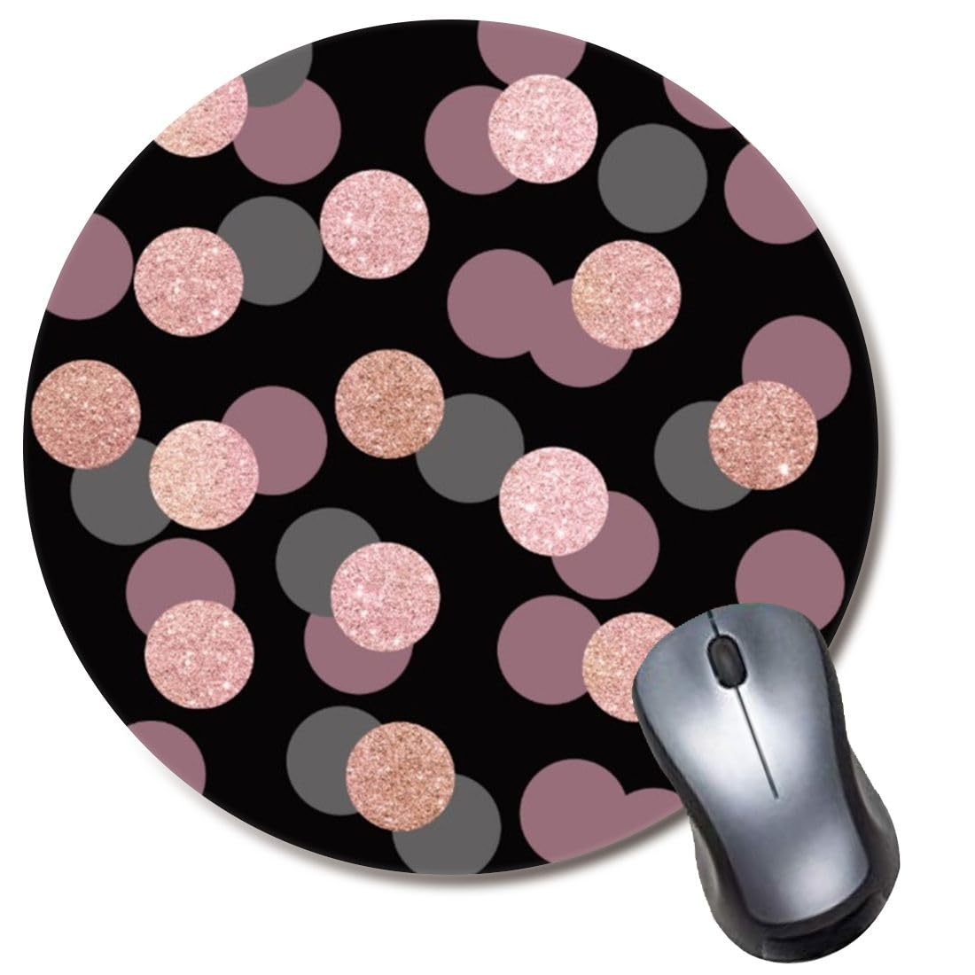 Amazon.com: Amakoo - Rose Gold Pink Confetti Design Mouse Pad, Gaming ...