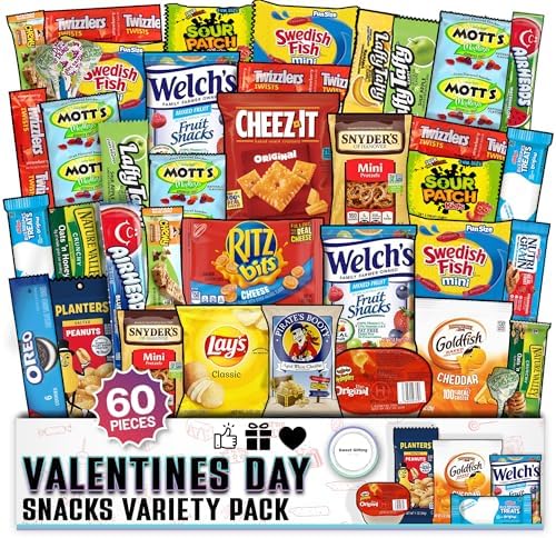 Amazon.com : Sweet Gifting Valentines Snack Box Variety Pack 40 Count ...