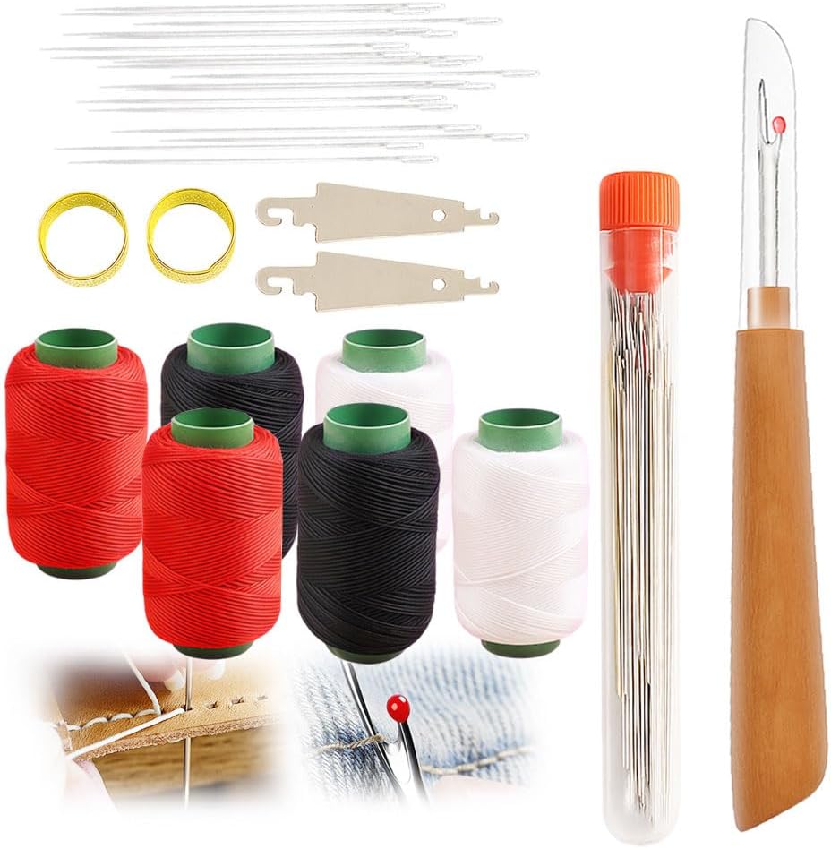 Amazon.com: 37PCS Sewing Tool Set, Big Eye Steel Sewing Needles Kit All-in-One Sewing Kit ...