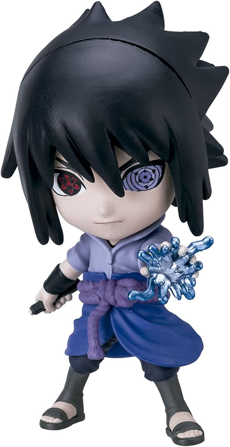 Amazon.com: Chibi Masters Bandai Sasuke Uchiha Anime Figure | 8cm Anime ...