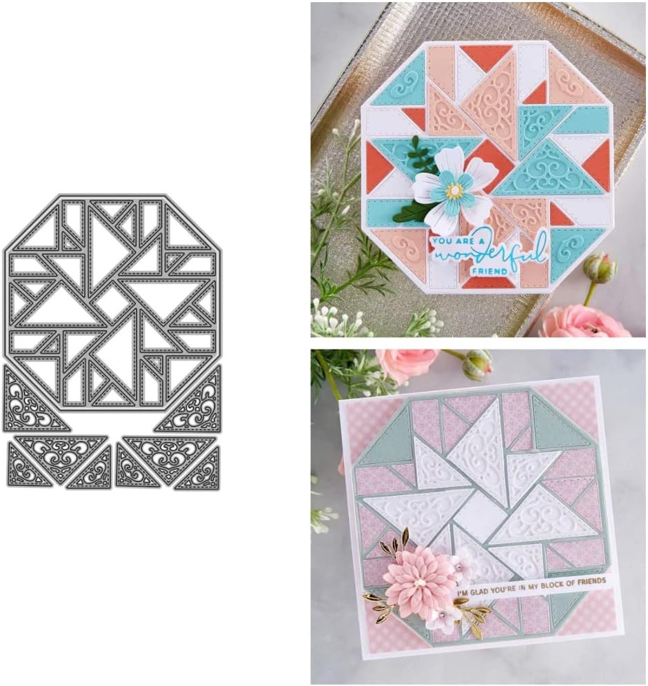 Sredwtk Polygon Puzzle Stanzschablonen Rahmen Rechteck Cutting Dies ...