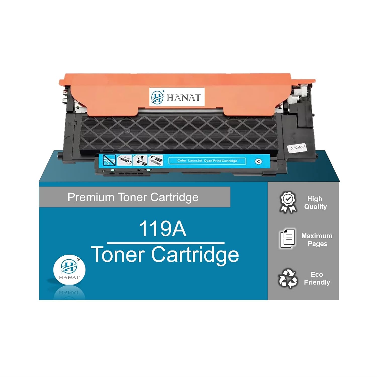 Hanat 119A Toner Cartridge for W2090A, W2091A, W2092A, W2093A for HP ...