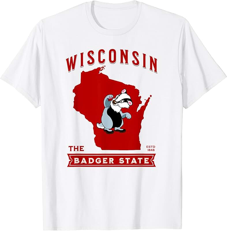Amazon.com: I Love Wisconsin T-shirts: Clothing, Shoes & Jewelry