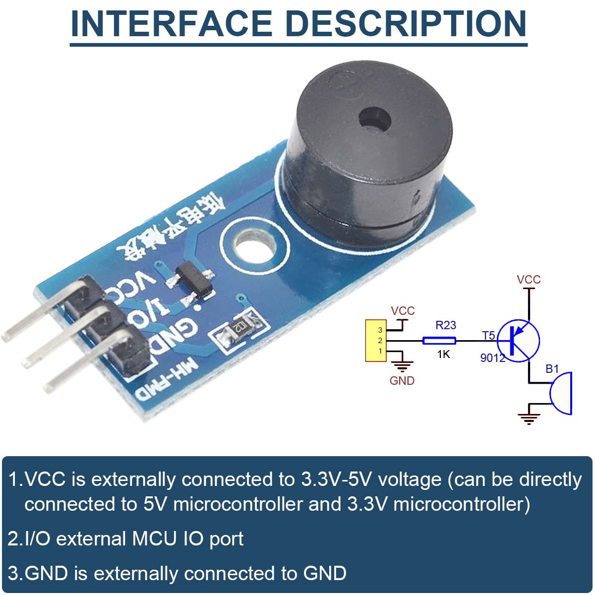 Snapklik.com : DAOKAI 5Pcs Active Buzzer Module Low Level Trigger ...