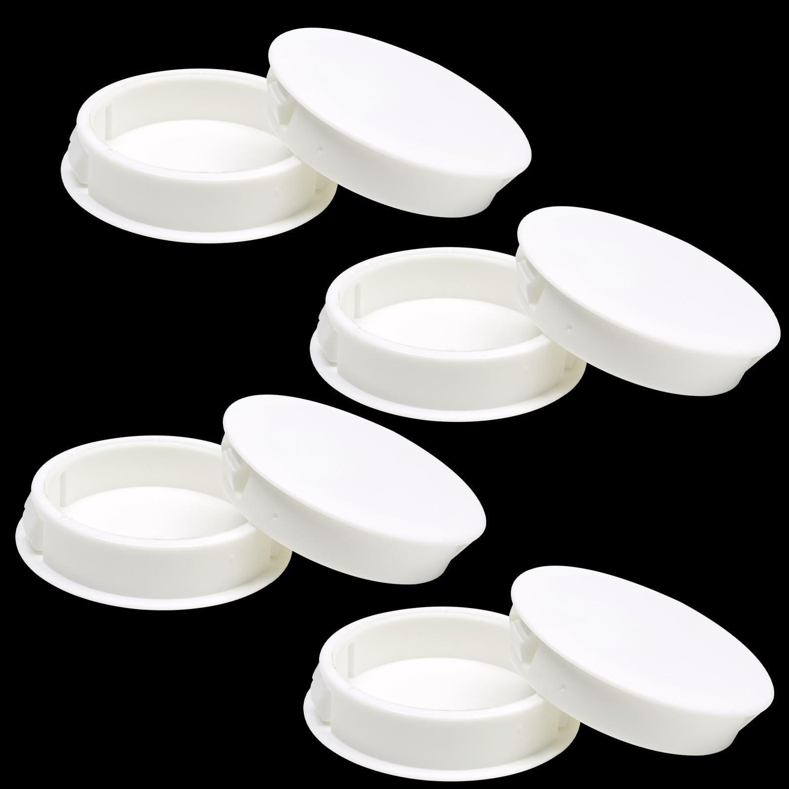 Snapklik.com : 1-3/4 In/45 Mm Plastic Hole Plugs For Round Holes, White ...