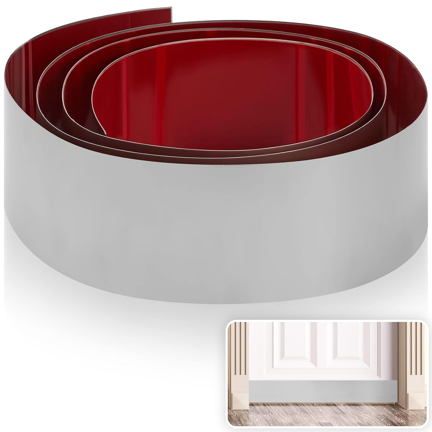 Door Kick Plate Stainless Steel Toe Kick Cover Kickplate Metal Door ...