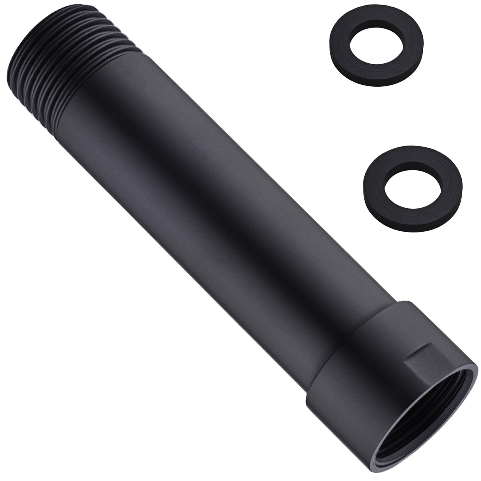 Snapklik.com : Brushed Nickel Shower Arm Extension, Female To Male 1/2 ...