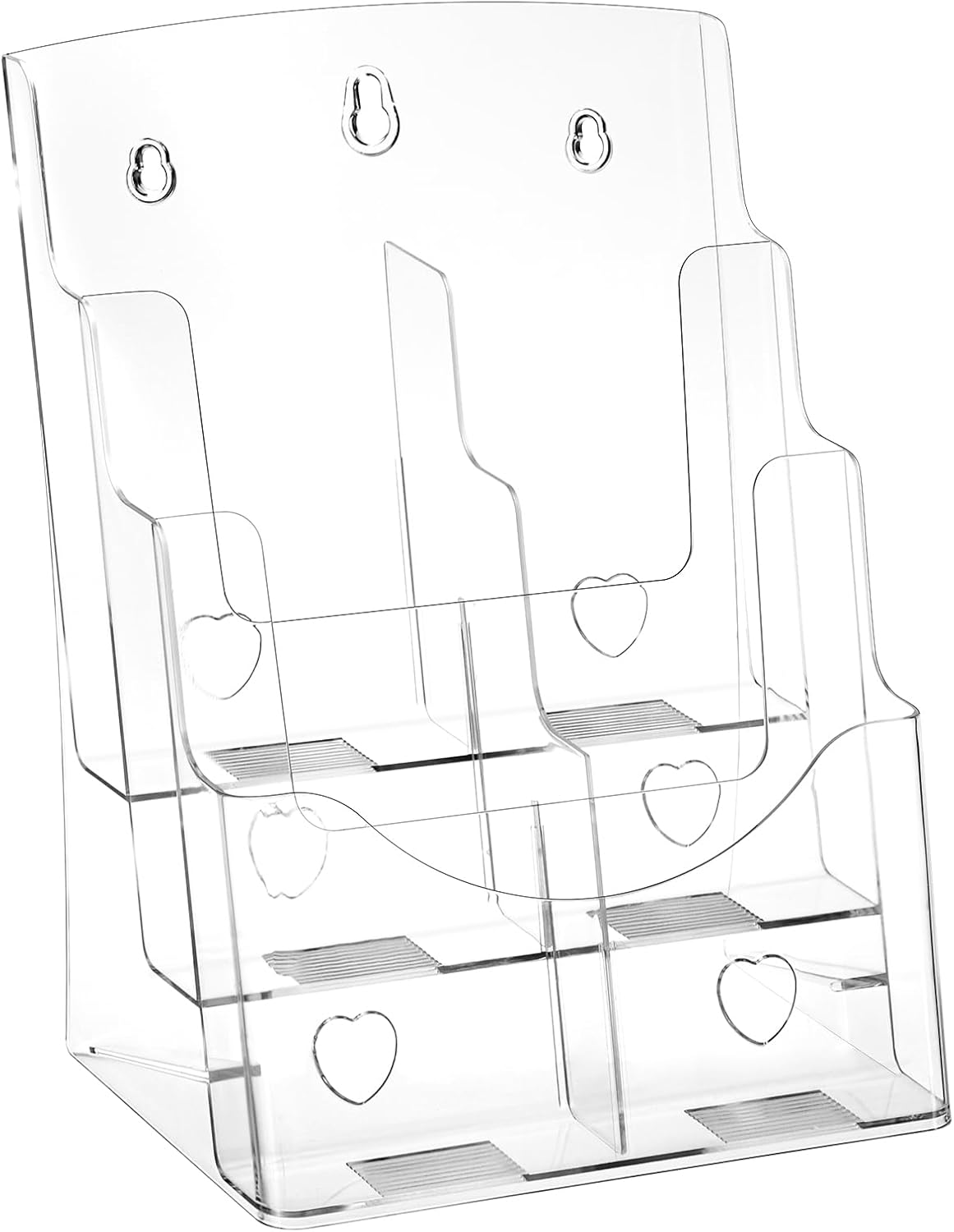 EOOUT Acrylic Brochure Holder, 8.5x11 inches 3 Tier A4/letter Size ...