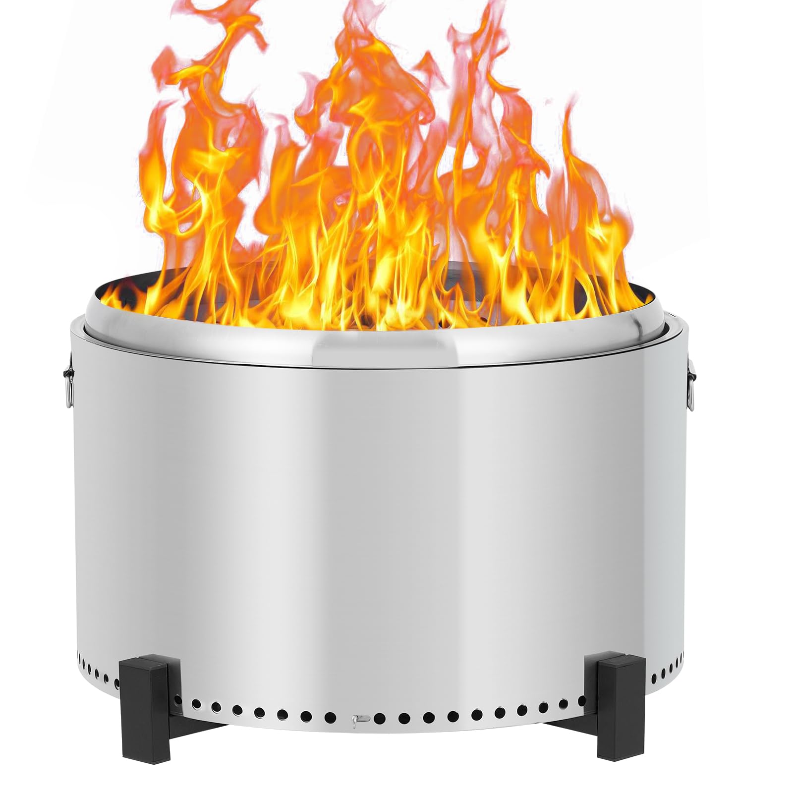 Amazon.com : 27 Inch Smokeless Fire Pit, Stainless Steel Wood Burning ...