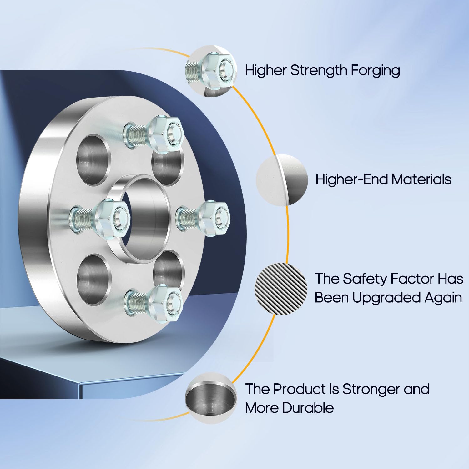 OCPTY 4x100 to 4x100 Wheel Spacers 1inch 4 Lug Hubcentric Wheel spacers ...