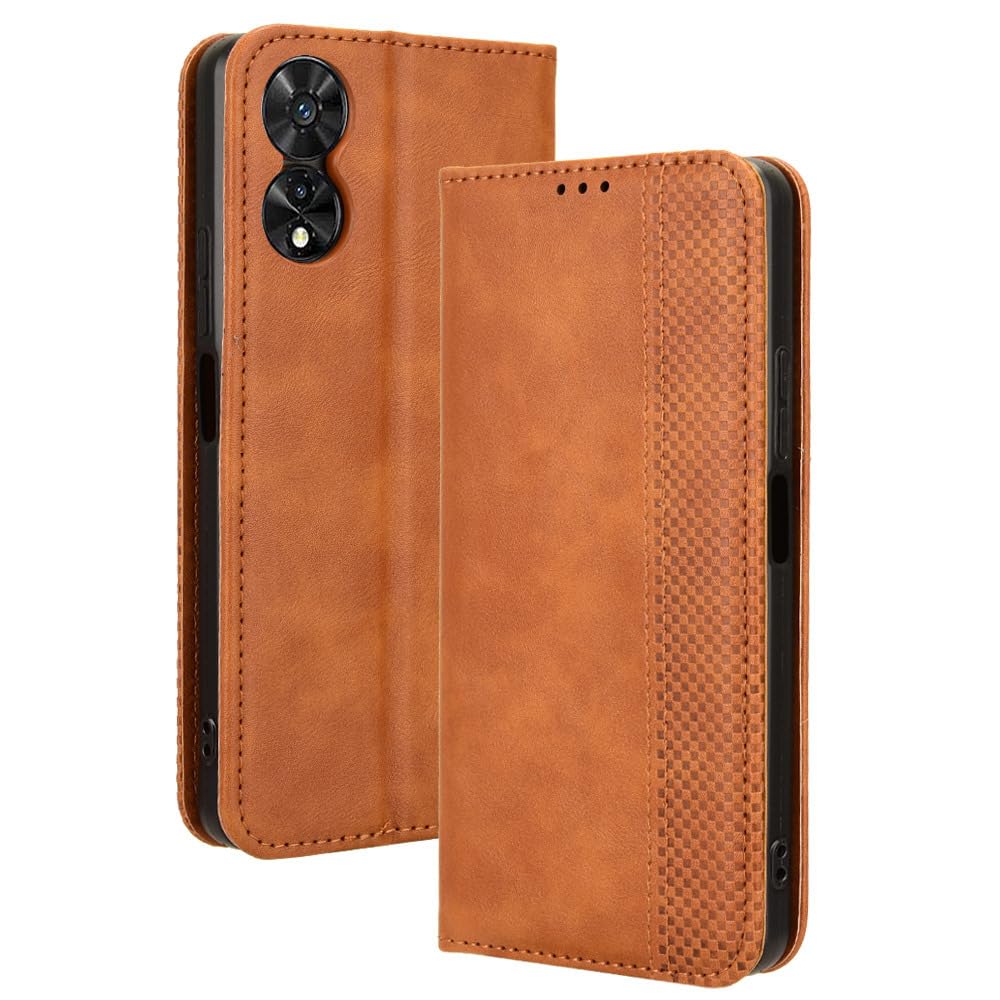 COMAKU TCL 505 Case Leather - Flip Cover Protection magnetic Phone Case ...