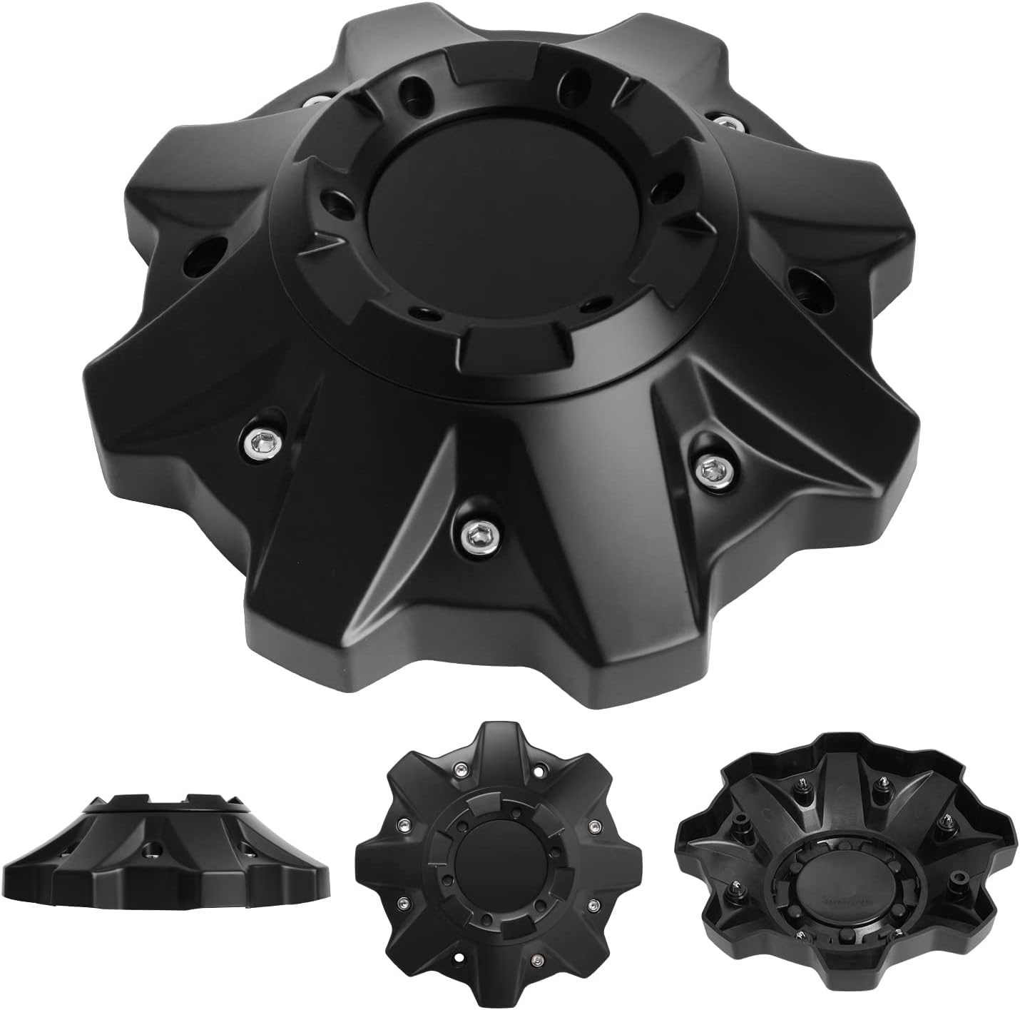 Amazon.com: InTech Auto Wheel Center Hub Caps for Fuel Offroad ...