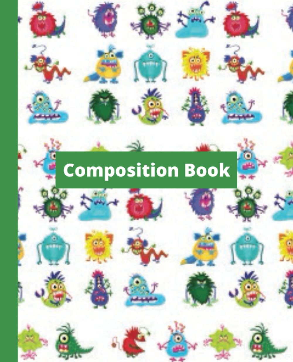 Cute Monsters Composition Book | Composition School Book For Kids Girls ...