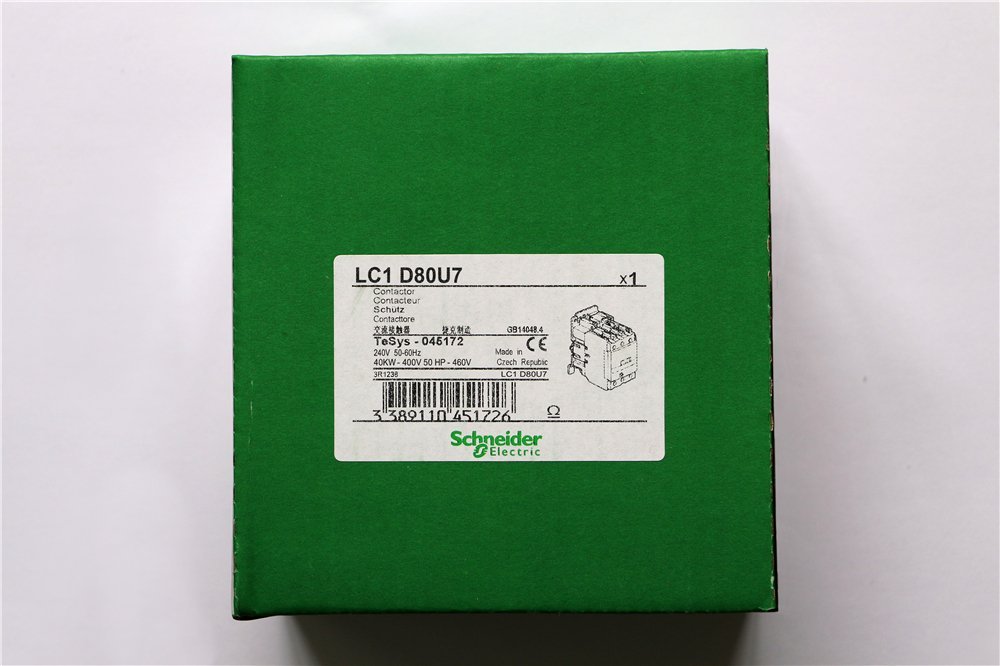 Schneider Electric LC1D80U7 TeSys D Connector, 3P AC-3, 440V 80A, Coil ...