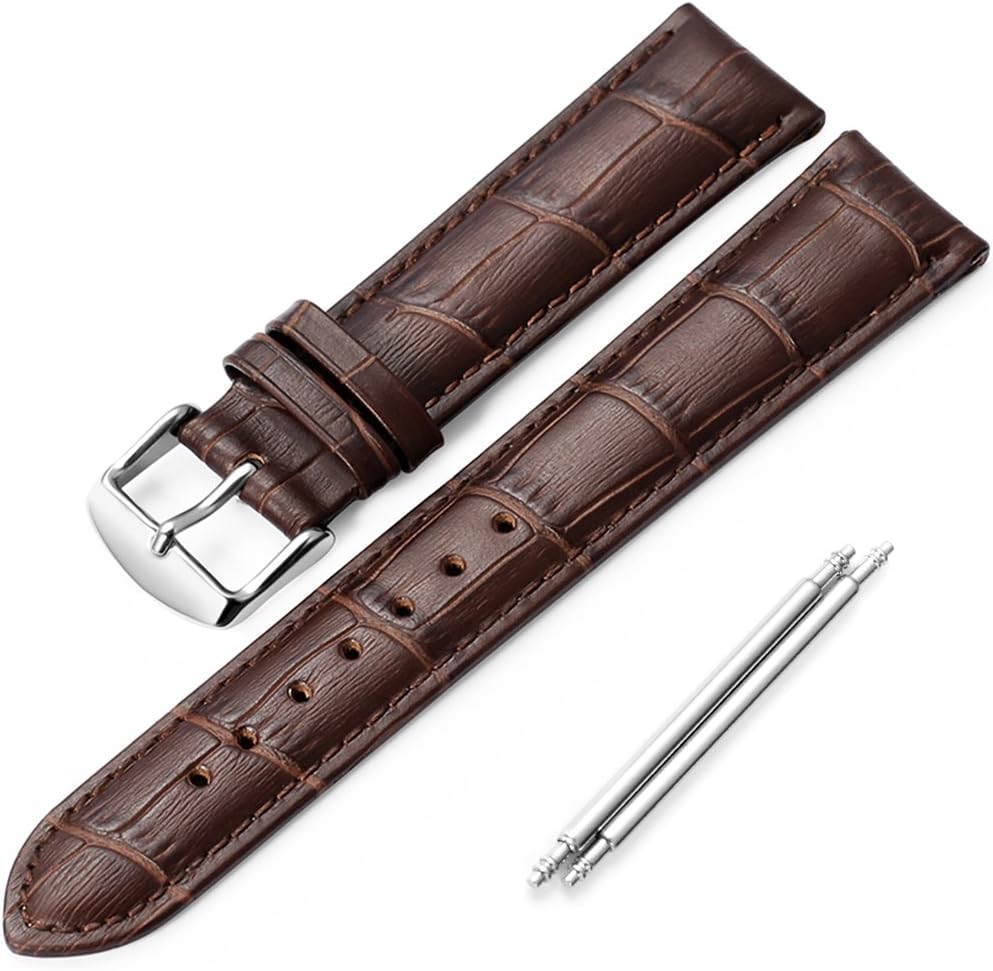 Istrap Leather Watch Band Alligator Grain Calfskin Replacement Strap ...