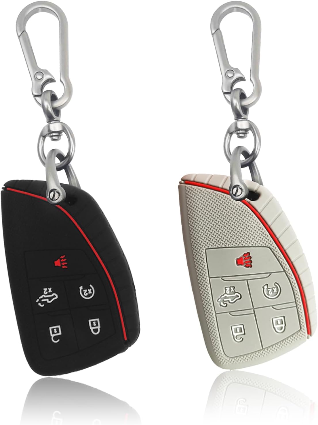 Amazon.com: 2Pack Silicone Key Fob Cover Smart Key Holder Sleeve ...