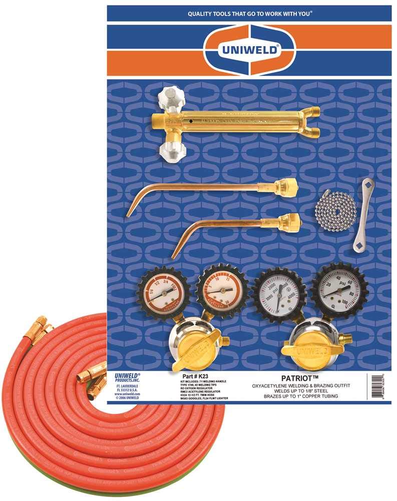 Uniweld Products K23 Oxygen/Acetylene Brazing Kit - Spot Welding ...