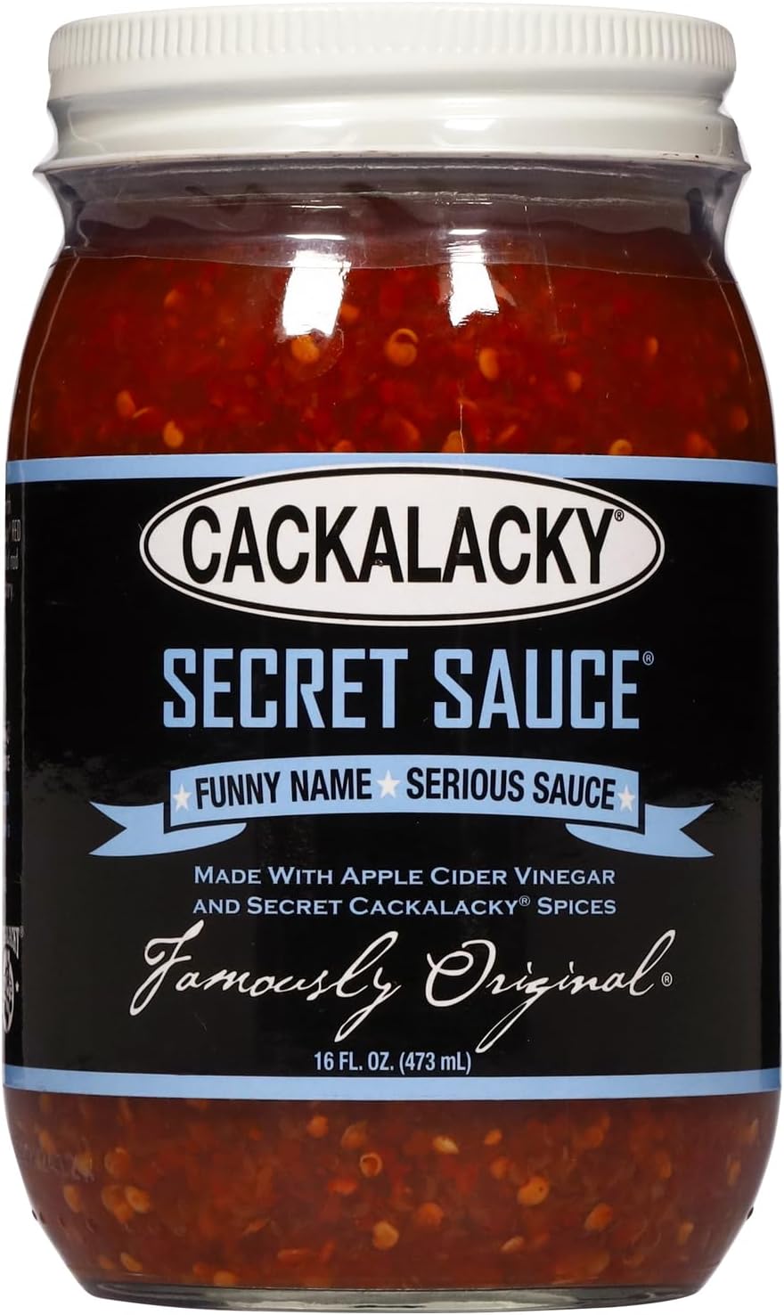 Amazon.com : Cackalacky Famously Original Secret Sauce 16 oz - Gourmet ...