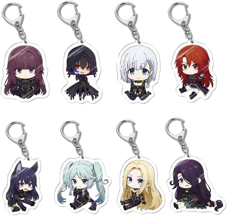 JCvCX 8pcs The Eminence in Shadow Keychains Cid Kageno Keychain Claire ...