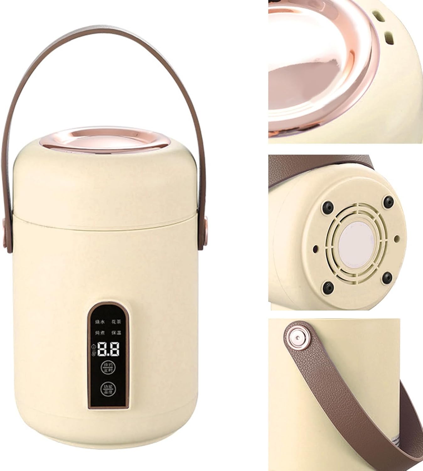 Small Rice Cooker, Multifunction Electric Stewpot Insulated Safe ...