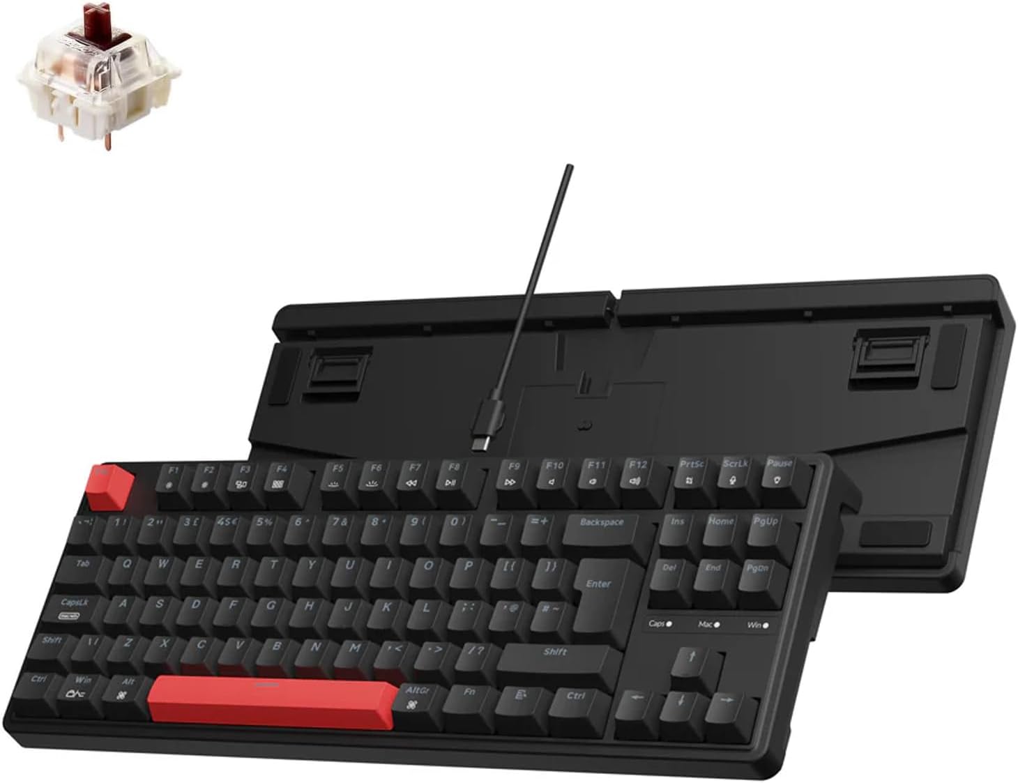 ANNE PRO 2D, 60% Wired/Wireless Mechanical Keyboard (Gateron Brown ...