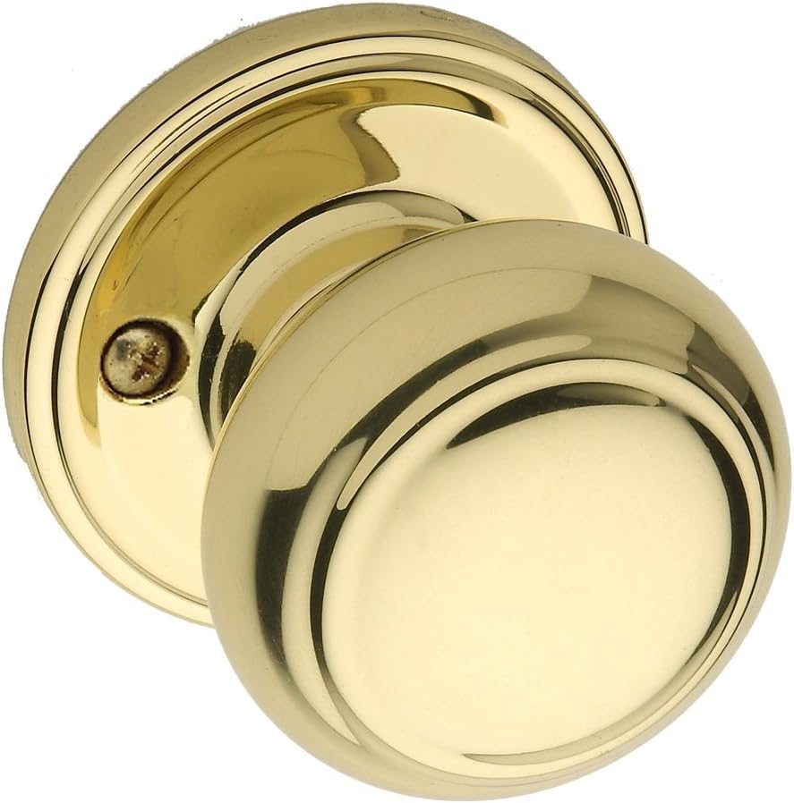 goldenwarm 2 Pack Brushed Gold Dummy Door Knobs, Inactive Half Dummy Door Knob, Brushed Brass No ...