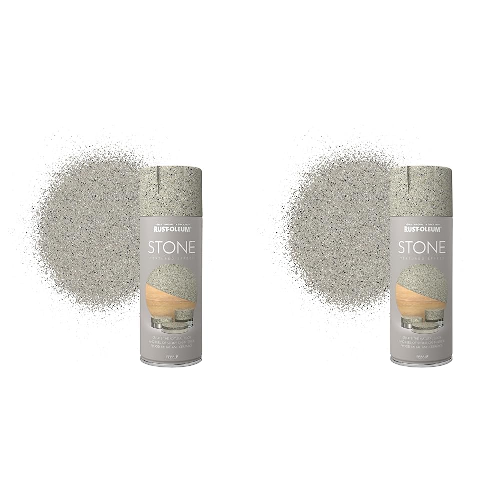 Rust-Oleum AE0070004E8 400ml Stone Spray Paint - Pebble (Pack of 2 ...