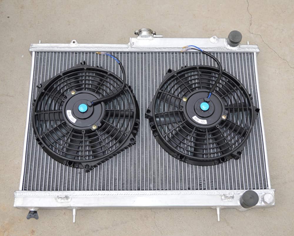 Amazon.com: Aluminum Radiator & Fans for Nissan Skyline R33 R34 GTR ...