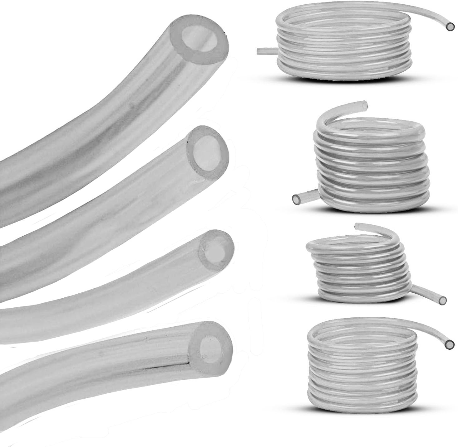 Amazon.com: Motion Pro Clear Motorcycle PVC Fuel Gas Line - 1/4" (6mm ...