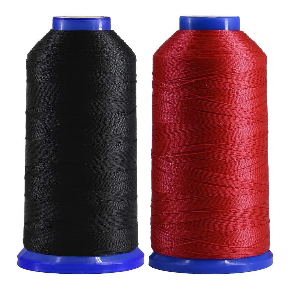 Amazon.com: Selric [2600Yards / Black + Red] Pack of 2 Tex 90 Bonded ...