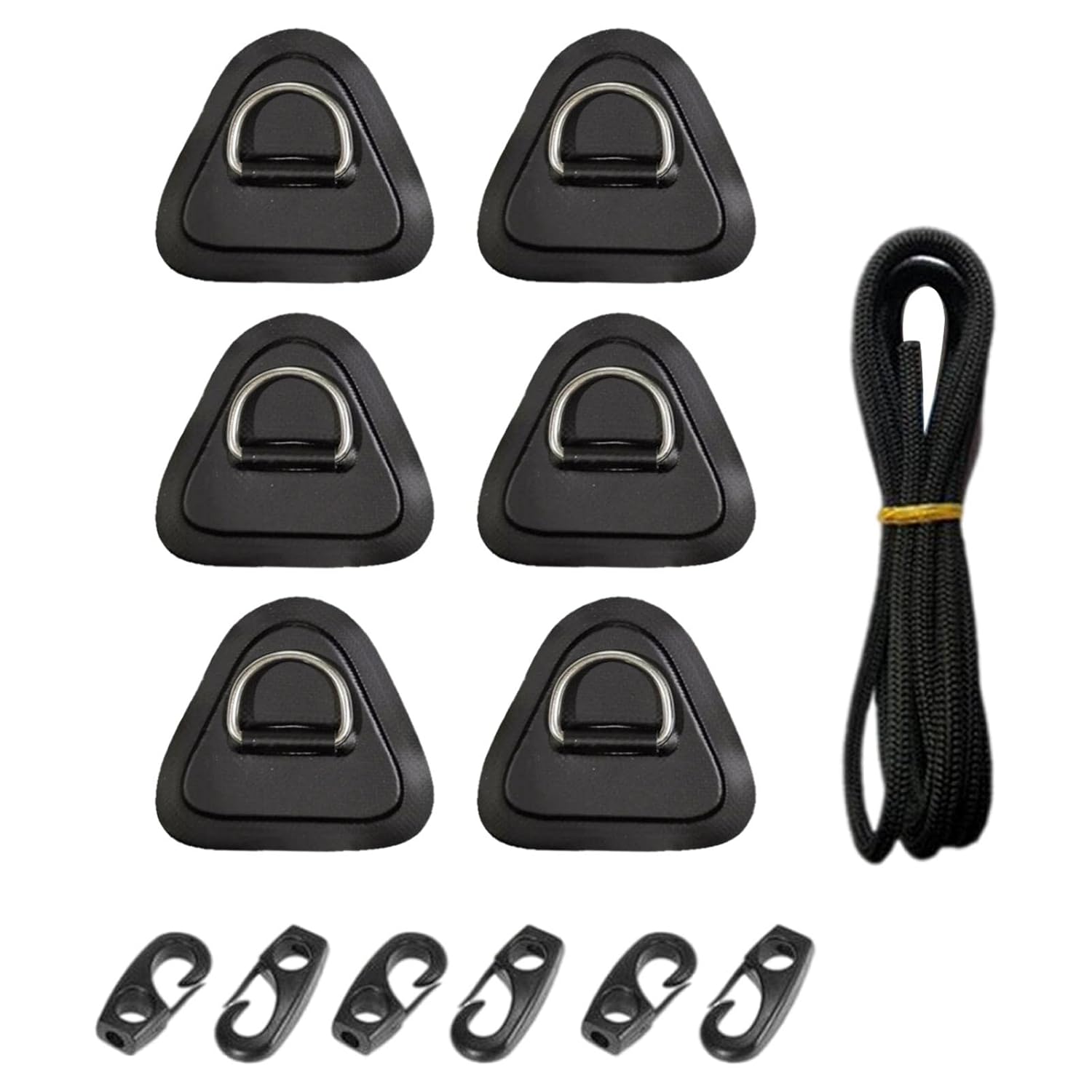 CALADNIS PVC D Ring Patch Stainless Steel D Ring Deck Rigging for ...