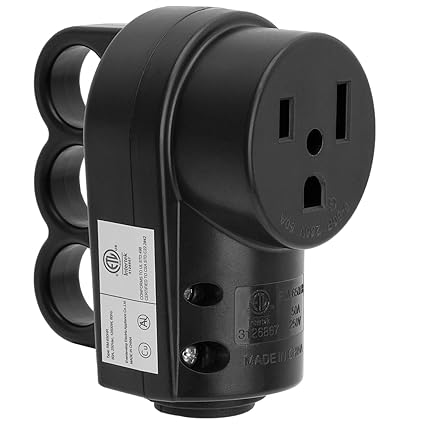 Nema 6-50R 50Amp 250V Female Welder Receptacle, 50A 250V Welder 3-Prong ...