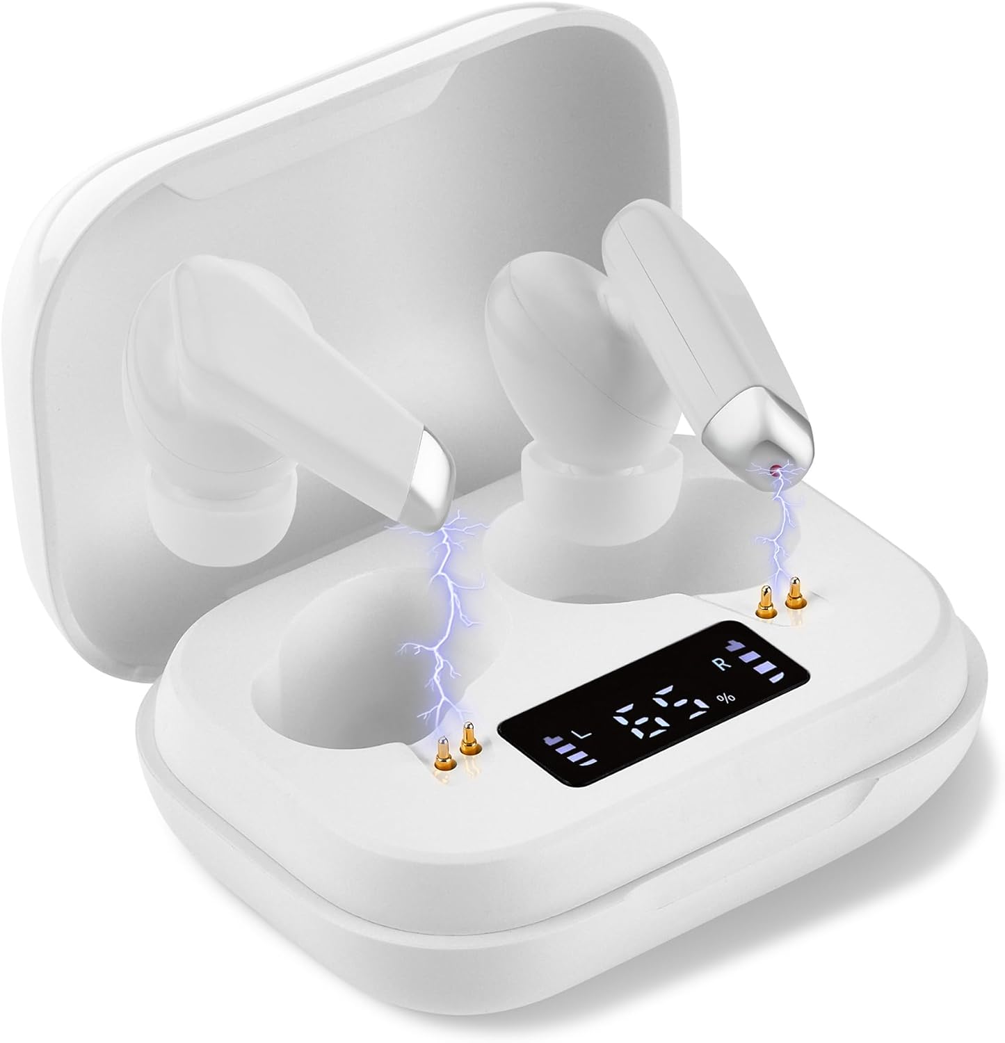 Rechargeable Hearing Amplifier Earbuds for Adults & Seniors - Bluetooth ...