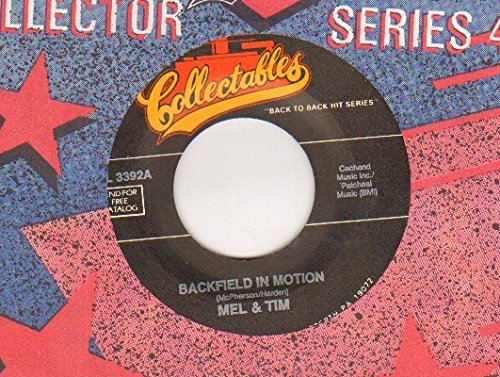 Amazon.com: MEL AND TIM - BACKFIELD IN MOTION - 7 inch vinyl / 45: CDs ...