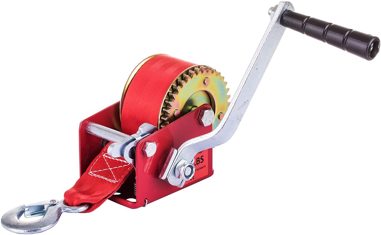 Amazon.com: Hand Winch 600 lbs Capacity Portable Towing Hand Crank with ...