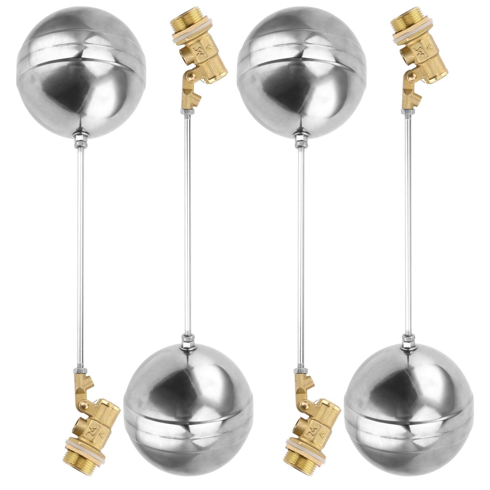JAPCHET 4 Pcs Stainless Steel Float Ball Valve, 3/4 Inch DN20 ...